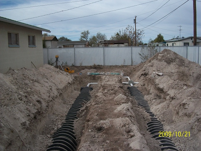 Building a Septic Chamber System in Town